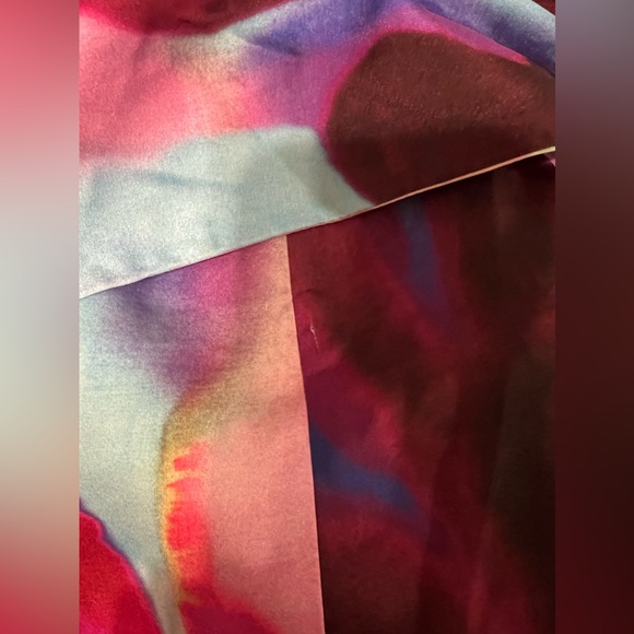 Zara | Jackets & Coats | Zara Multicolor Printed Satin Effect Blazer ...